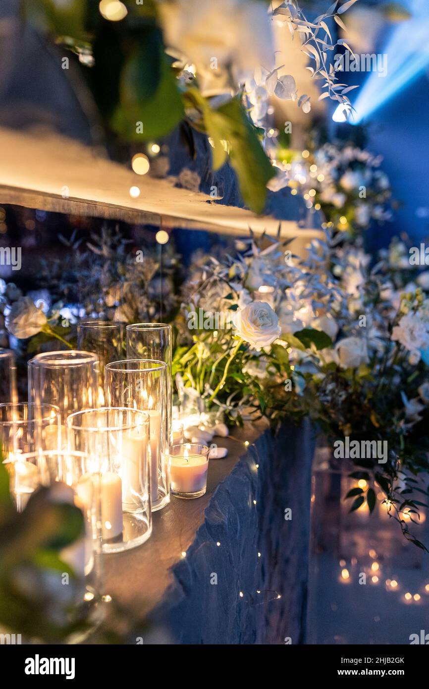 Candles decorative pattern hi-res stock photography and images - Alamy