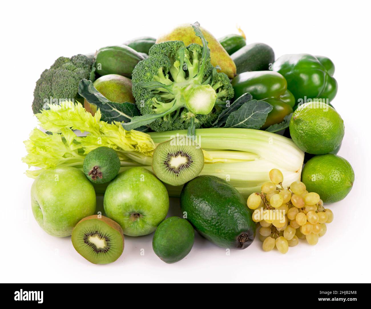 fresh vegetables with leaves isolated on white background Stock Photo ...
