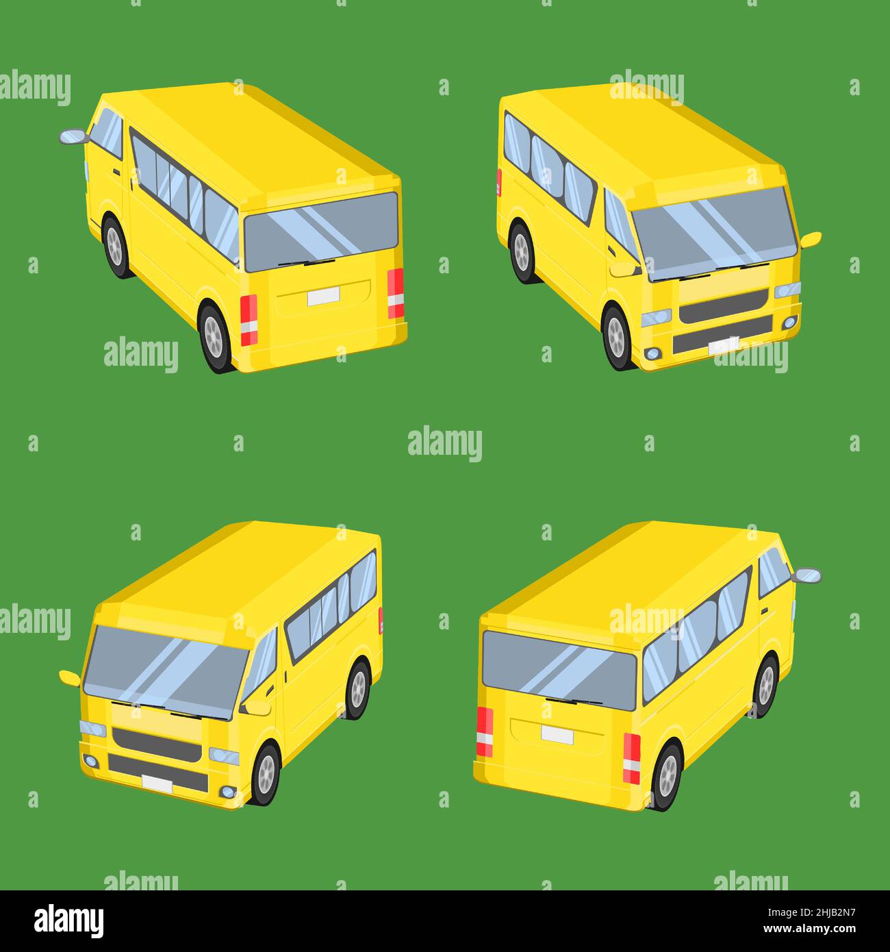 Vw bus front Stock Vector Images - Alamy
