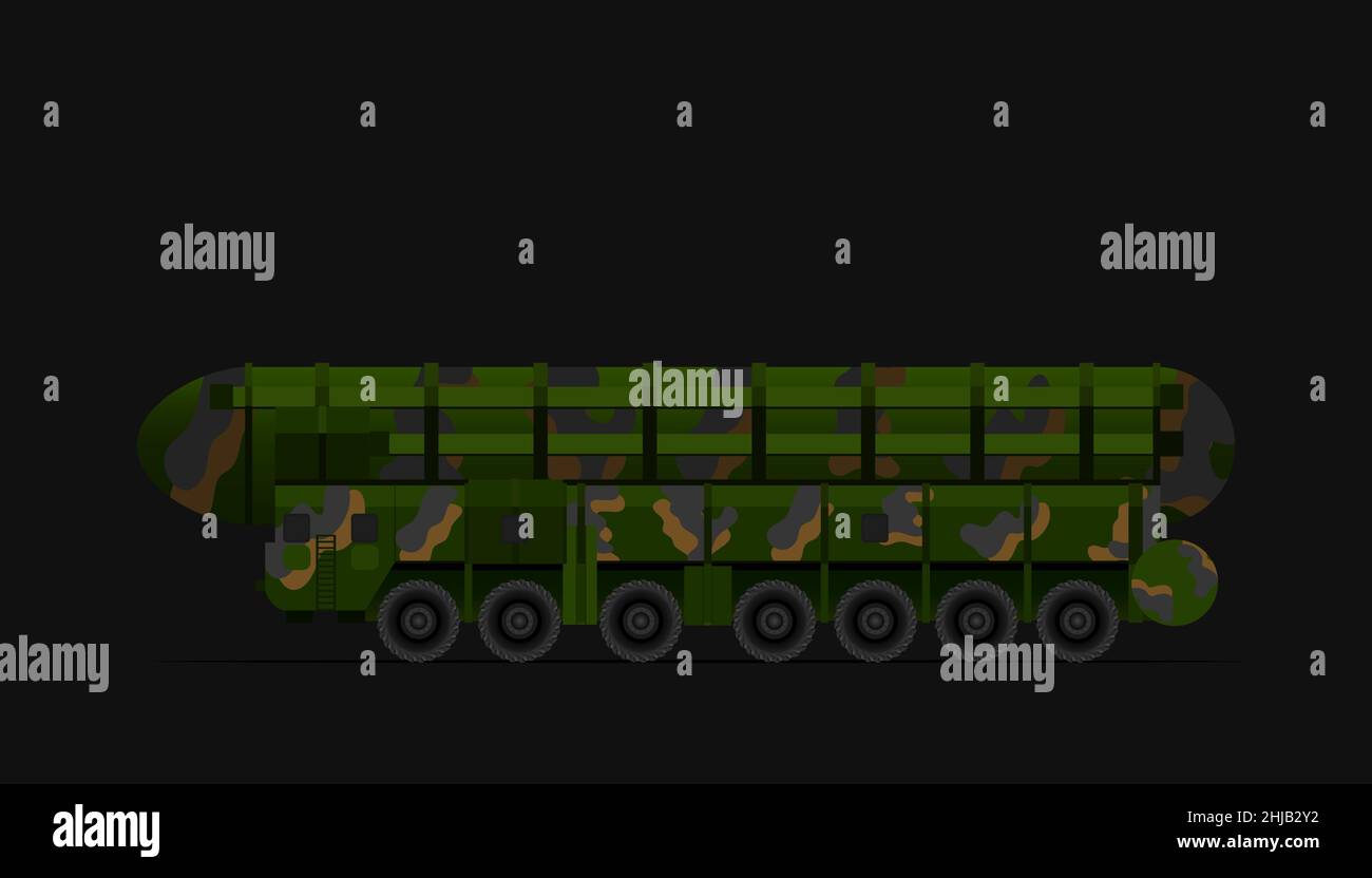 trade war concept. soldier warrior big nuclear bomb tank. vector ...