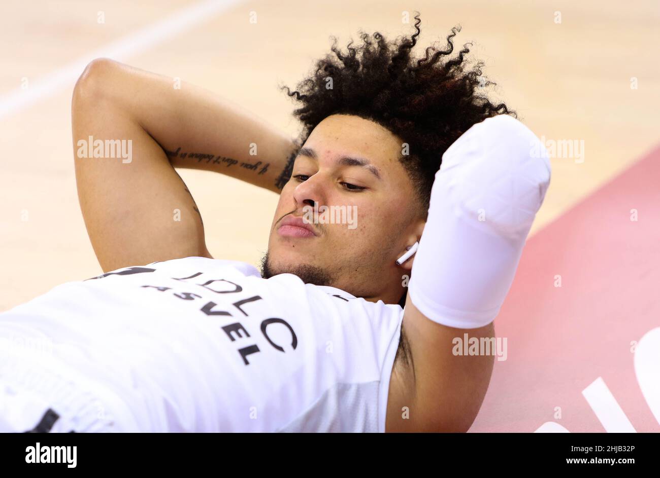 Matthew Strazel of Lyon - Villeurbanne during the Turkish Airlines ...