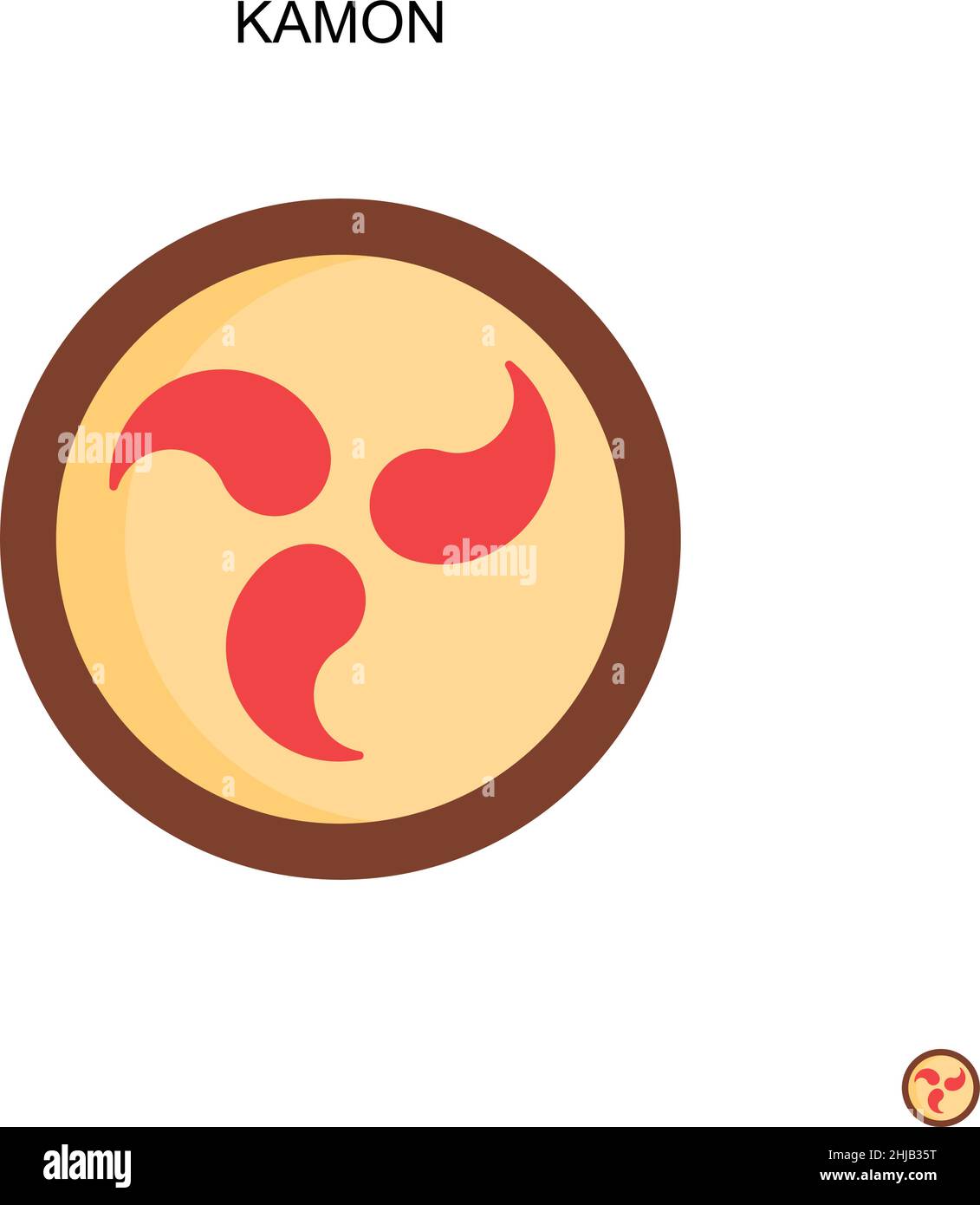 Kamon Simple vector icon. Illustration symbol design template for web mobile UI element Stock ...