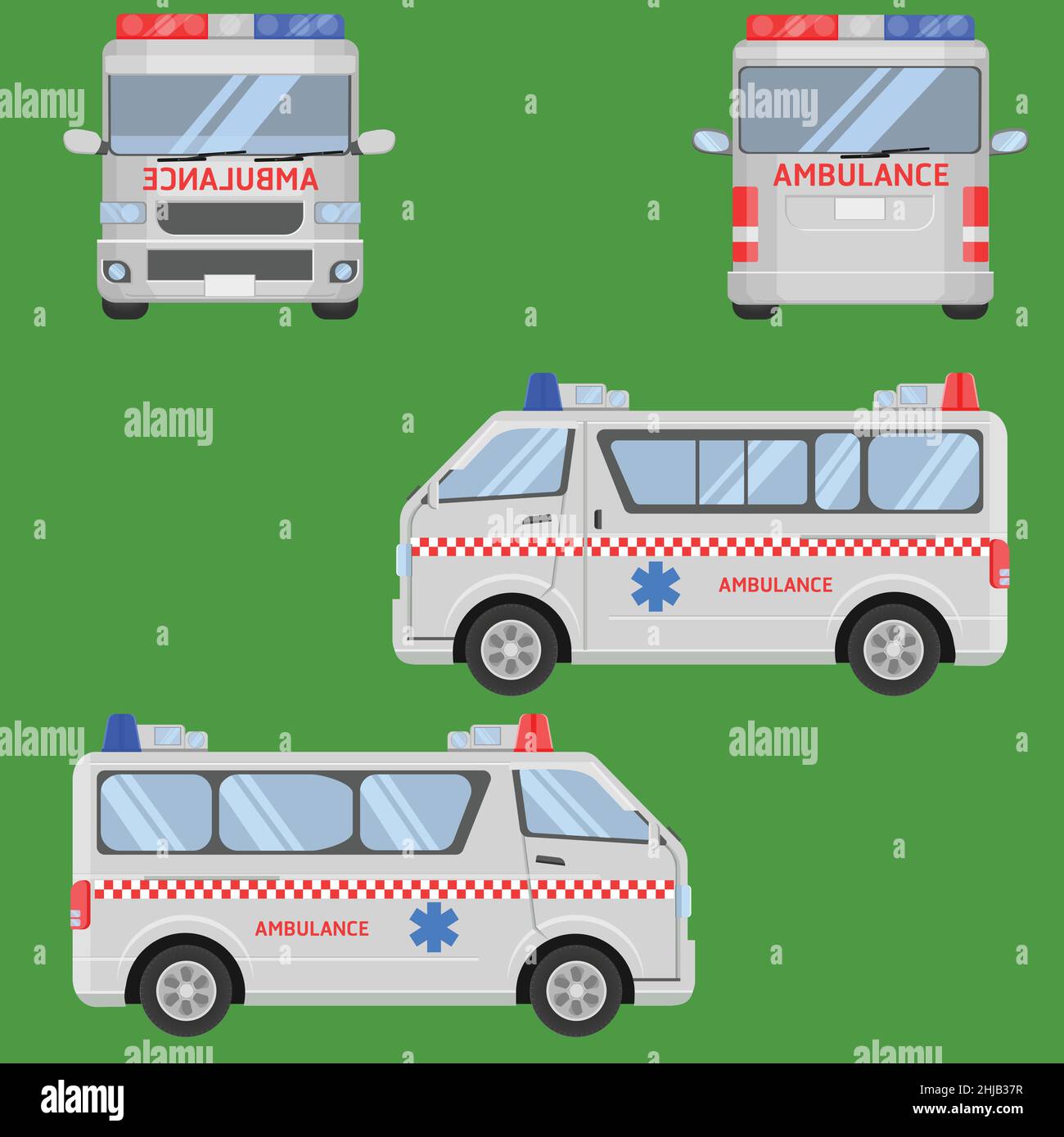 Hospital rear view Stock Vector Images - Alamy