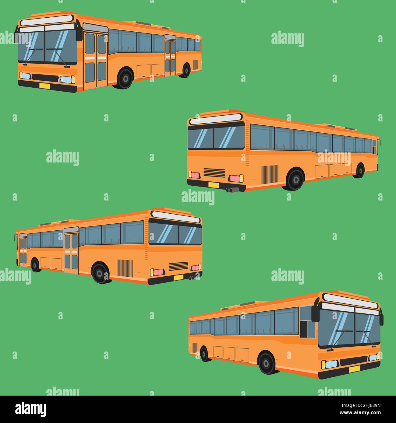 Bangkok bus Stock Vector Images - Alamy