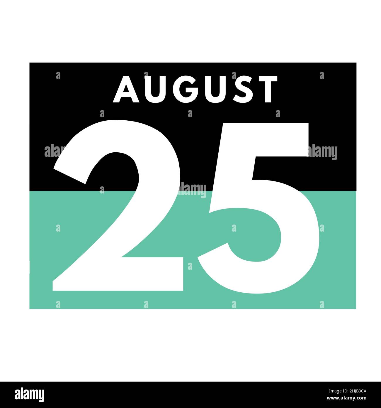August 25 . Flat daily calendar icon .date ,day, month .calendar for ... August 25 . Flat daily calendar icon .date ,day, month .calendar for ...