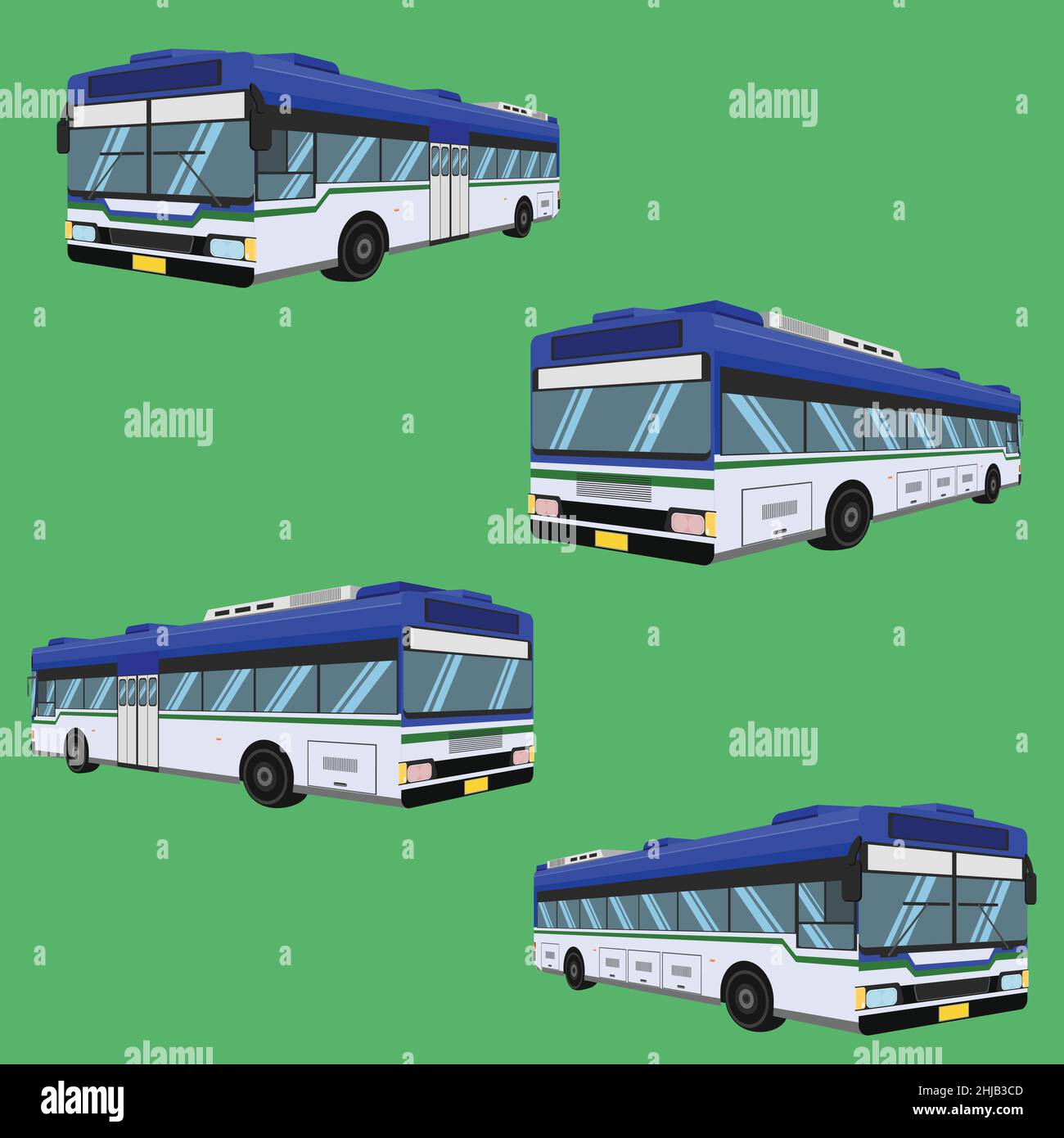 3d the bus driver fare passenger autobus omnibus coach rail bench chair ...