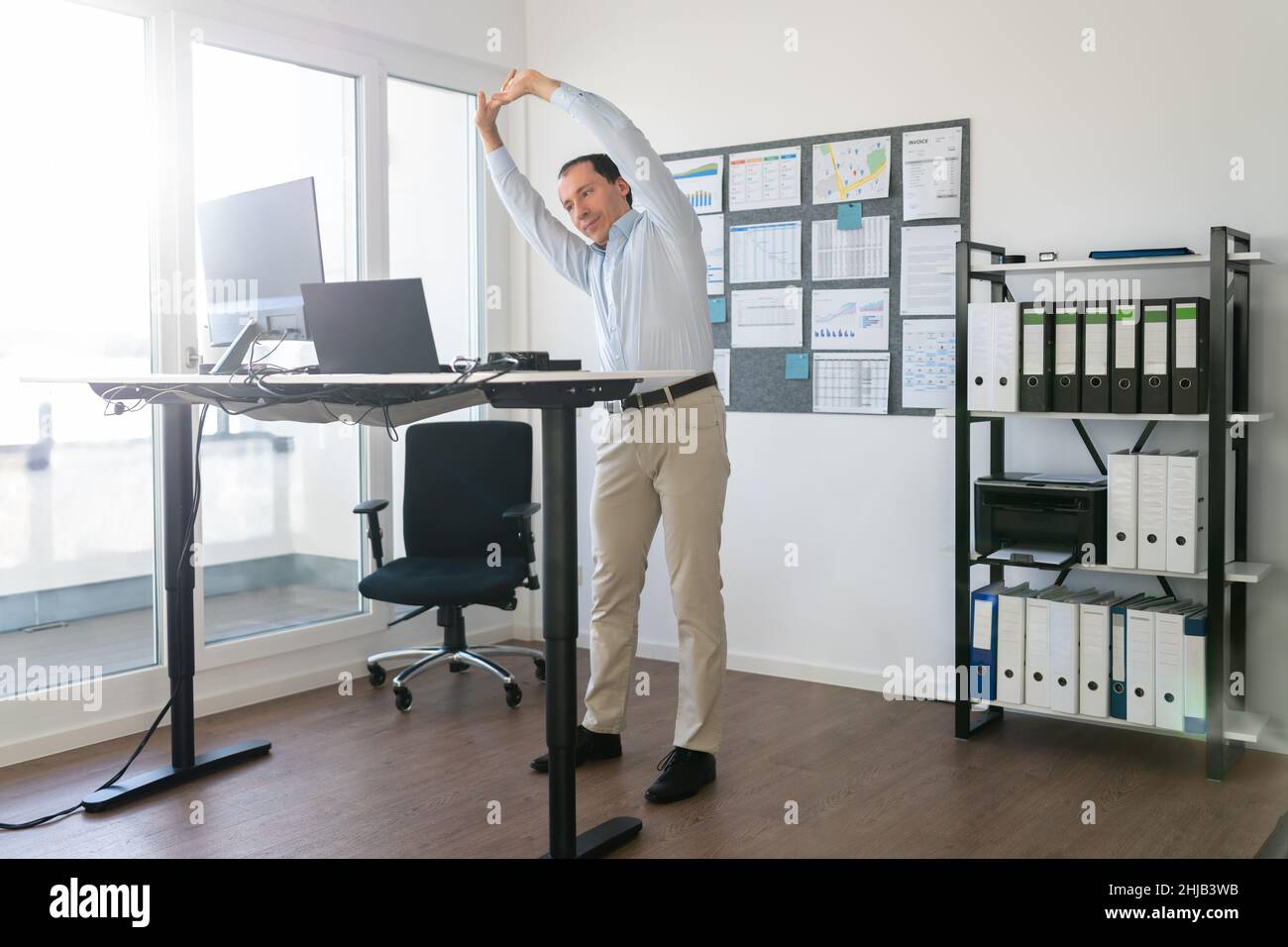 Desk exercises hi-res stock photography and images - Alamy