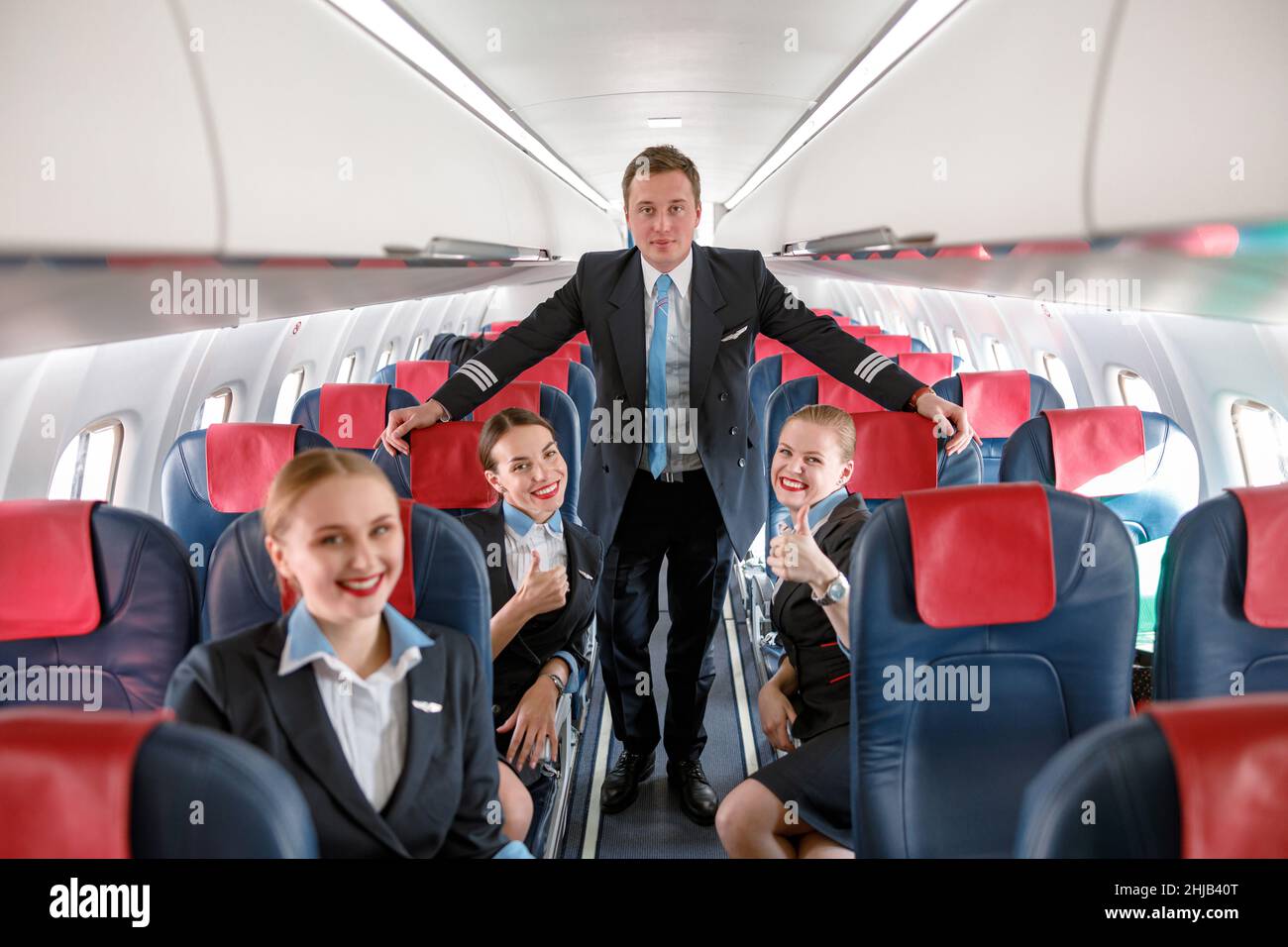 Male cabin crew worker hi-res stock photography and images - Alamy