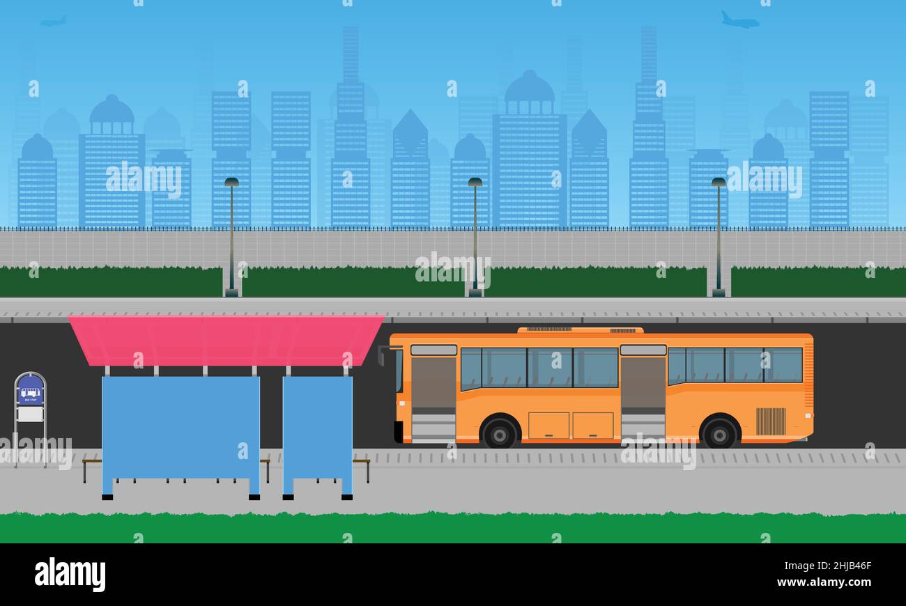 Public bus in thailand Stock Vector Images - Alamy