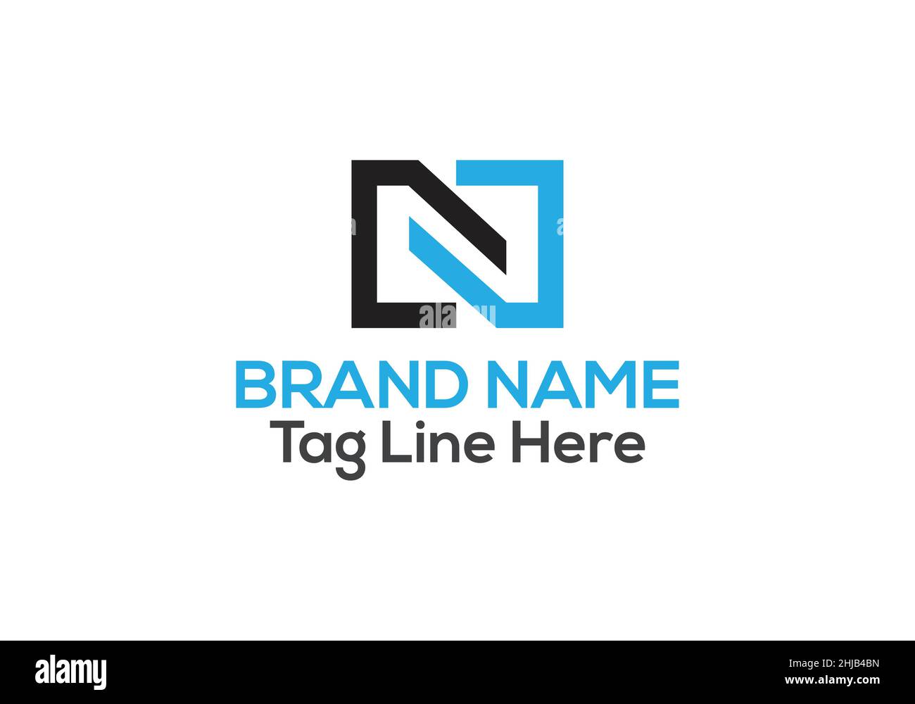 N letter logo design and N minimalist logo design Stock Vector Image ...