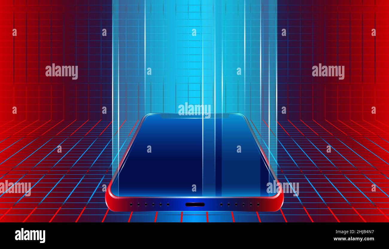 futuristic luxury smartphone lighting for show or display your product ...