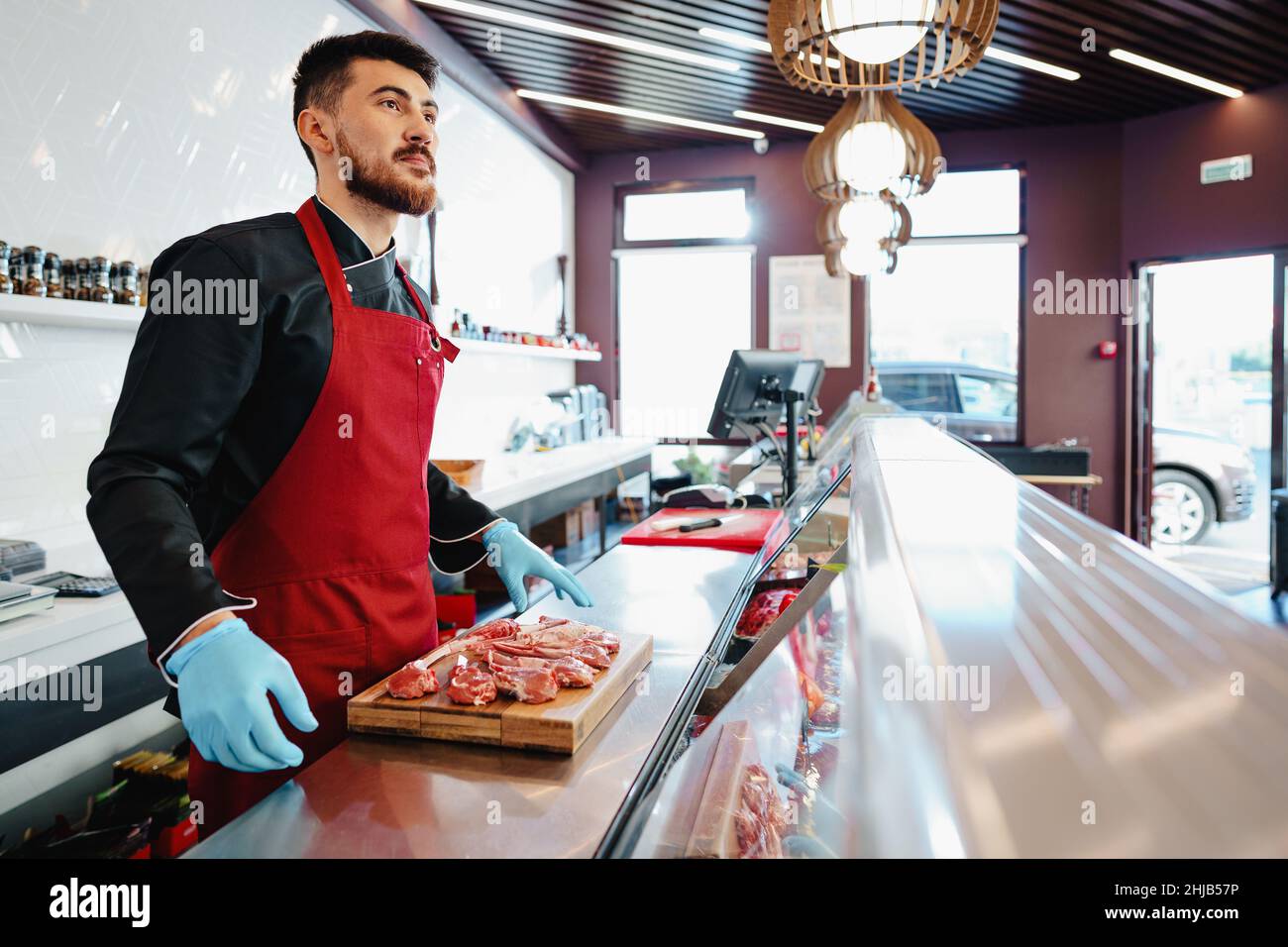 Butchering lamb hi-res stock photography and images - Alamy