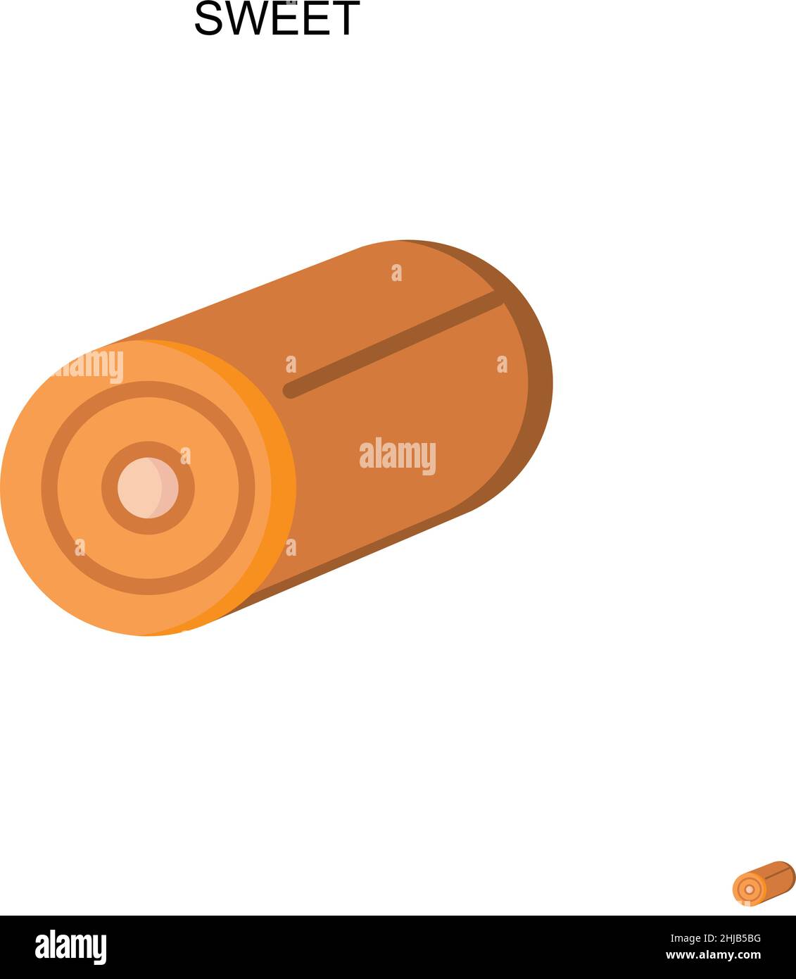 Sweet Simple vector icon. Illustration symbol design template for web ...