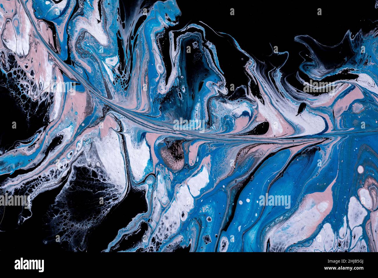 Modern abstract fluid art with amazing natural flowing lines, blotches ...