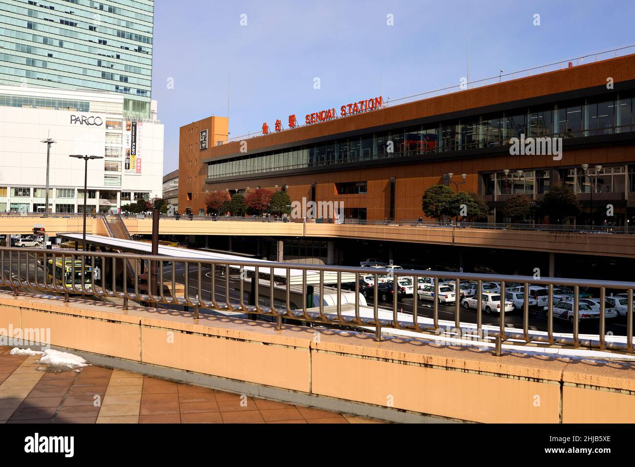 Sendai City, Miyagi Prefecture Japan, January 2022.Around the ...
