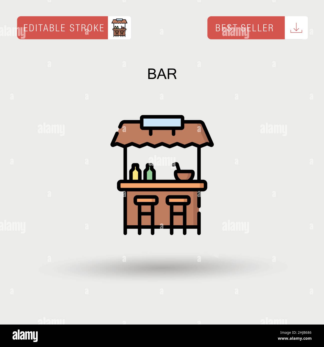 Bar Simple vector icon Stock Vector Image & Art - Alamy