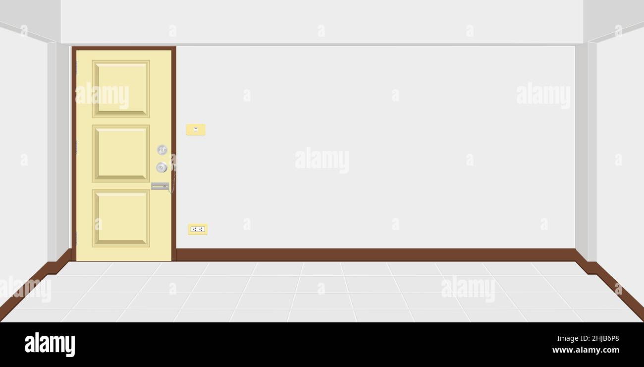architecture inside apartment or house room. vector illustration eps10 ...