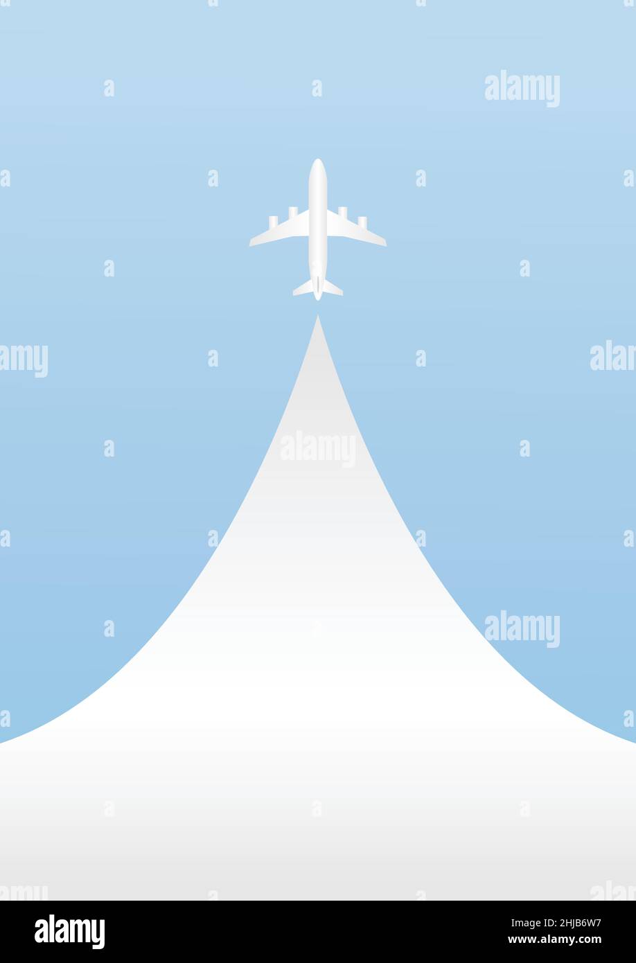 Flying up plane Stock Vector Images - Alamy