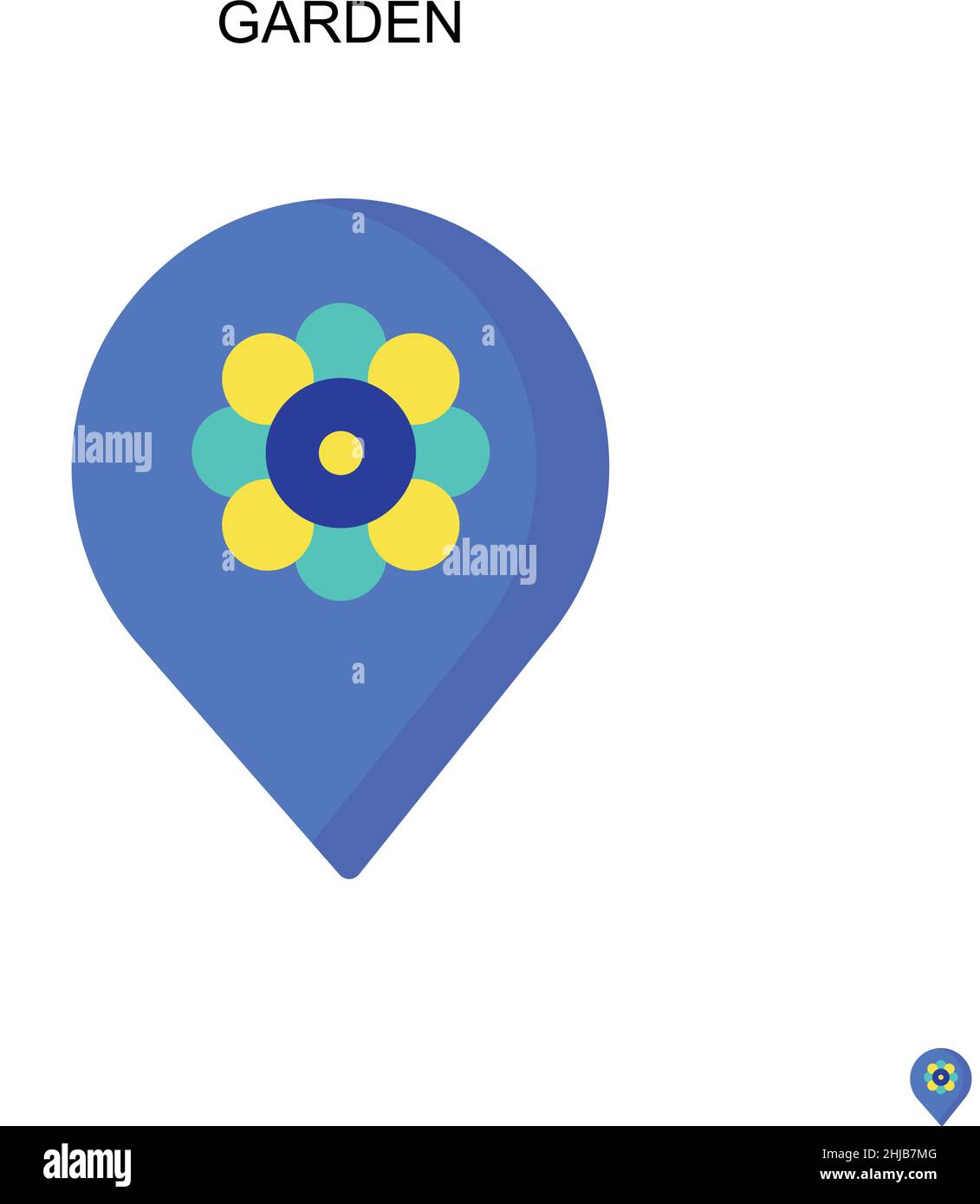 Beautiful green backyard Stock Vector Images - Alamy