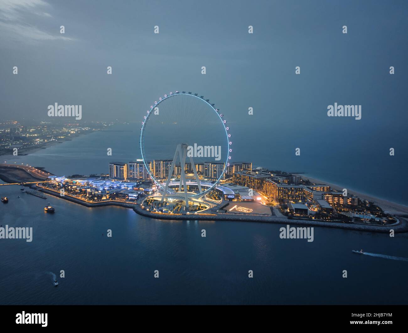 Ain Dubai, the world's largest ferris wheel on Bluewaters Island in ...