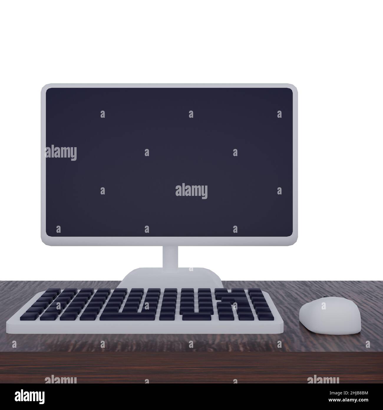 3d render pc workspace hi-res stock photography and images - Alamy