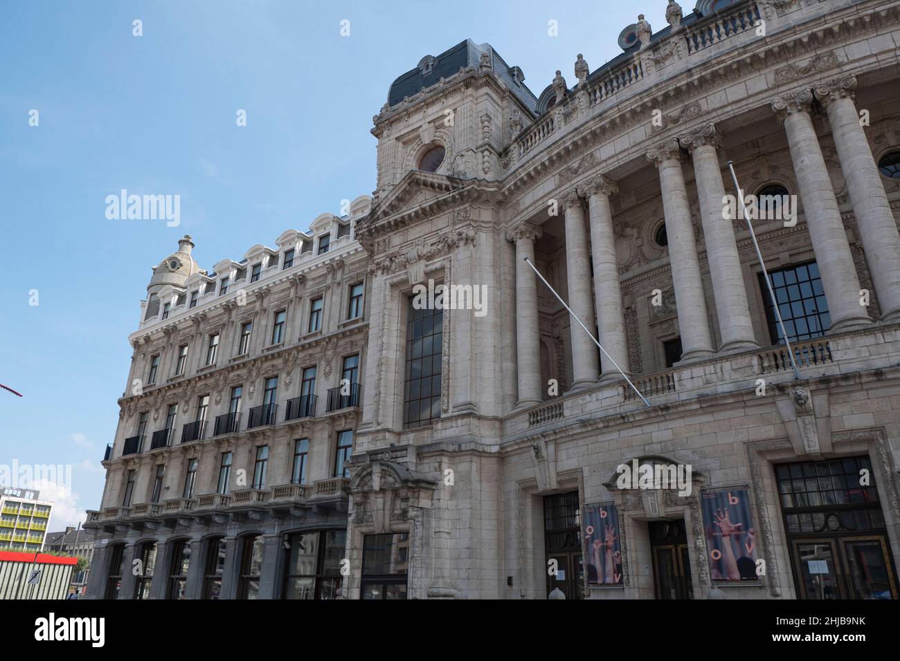 Antwerp, Belgium, August 16, 2020, Historic building in Antwerp, at the ...