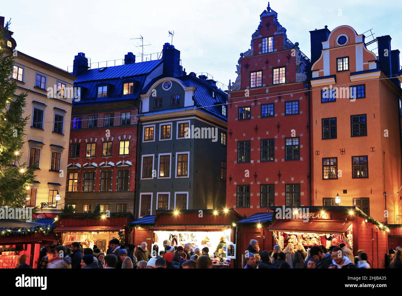 Stockholm Gamla Stan Christmas market main square, Stockholm, Sweden ...