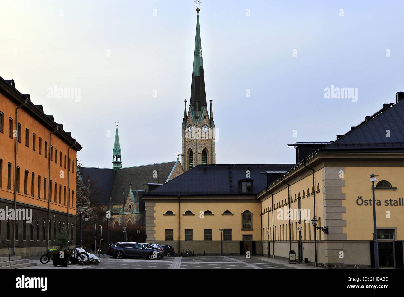 Stockholm Gamla Stan old town Riddarholmen church, Stockholm, Sweden ...