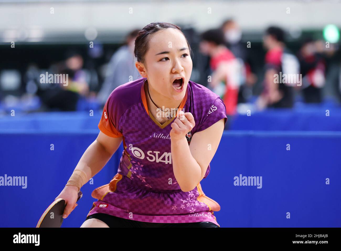 Tokyo, Japan. 28th Jan, 2022. Mima Ito Table Tennis : All Japan Table ...