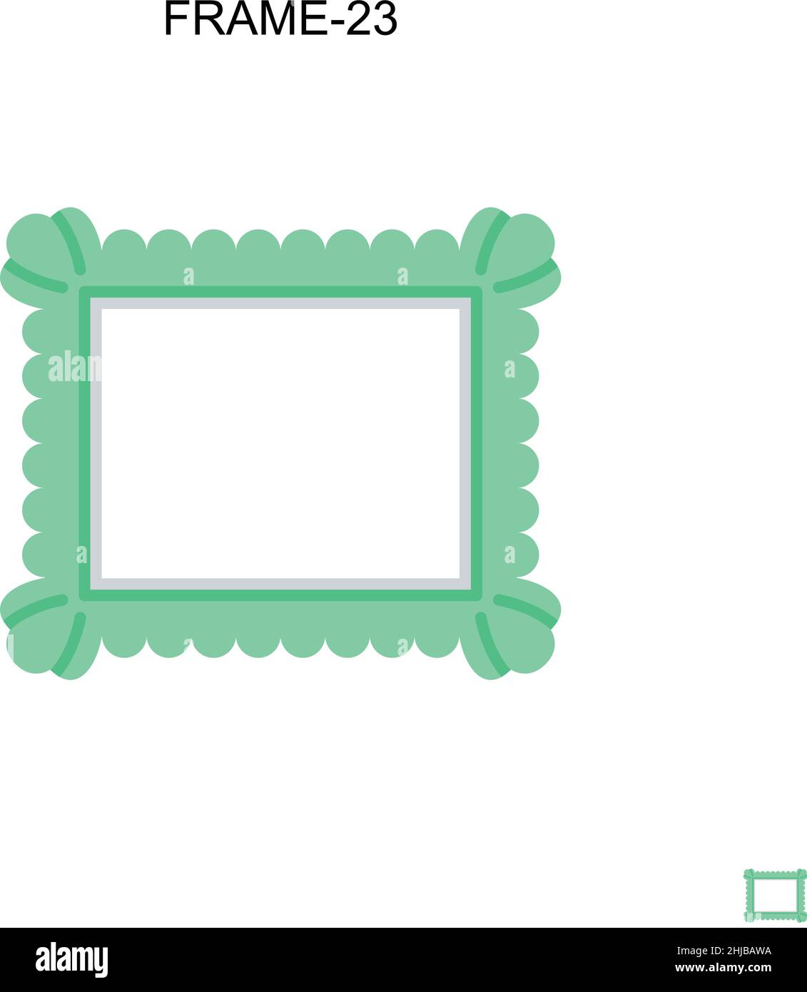 Frame-23 Simple vector icon. Illustration symbol design template for ...