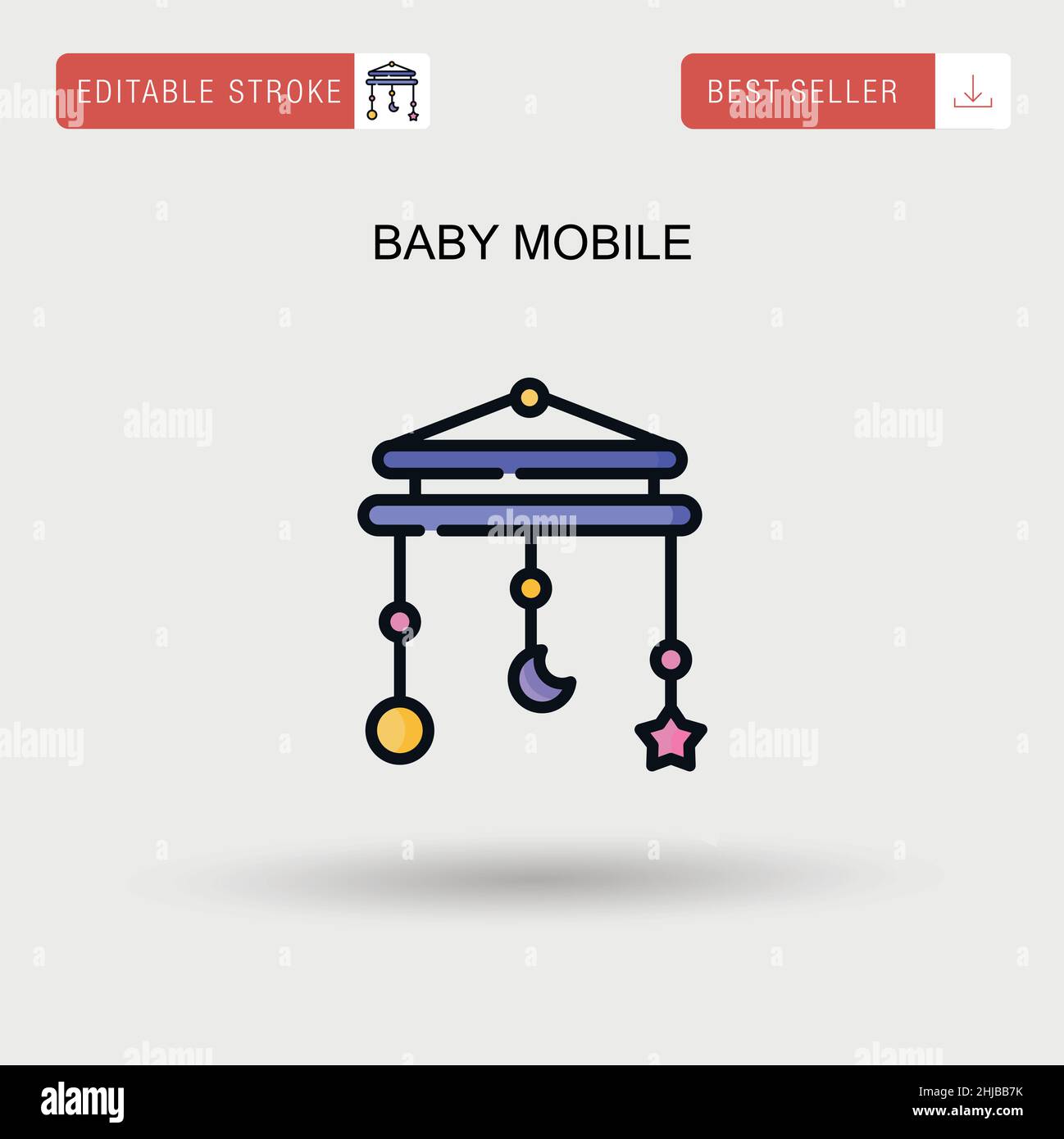 Newborn nursery crib Stock Vector Images - Alamy