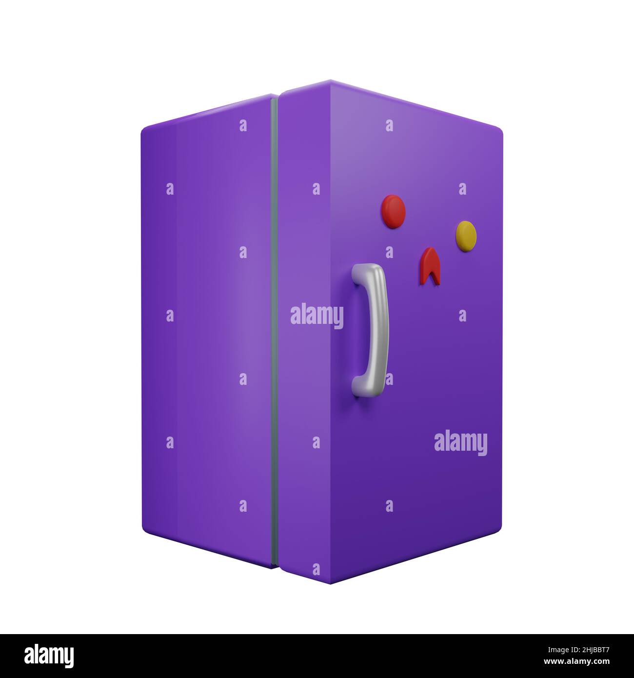 3d rendering of refrigerator icon Stock Photo - Alamy