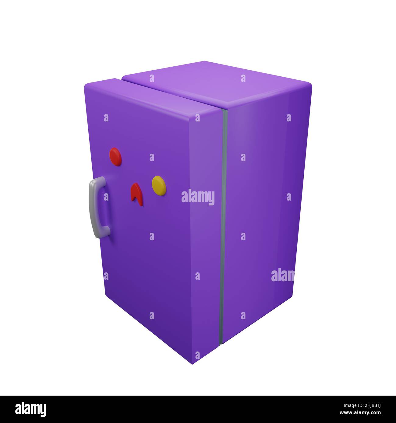 3d rendering of refrigerator icon Stock Photo - Alamy
