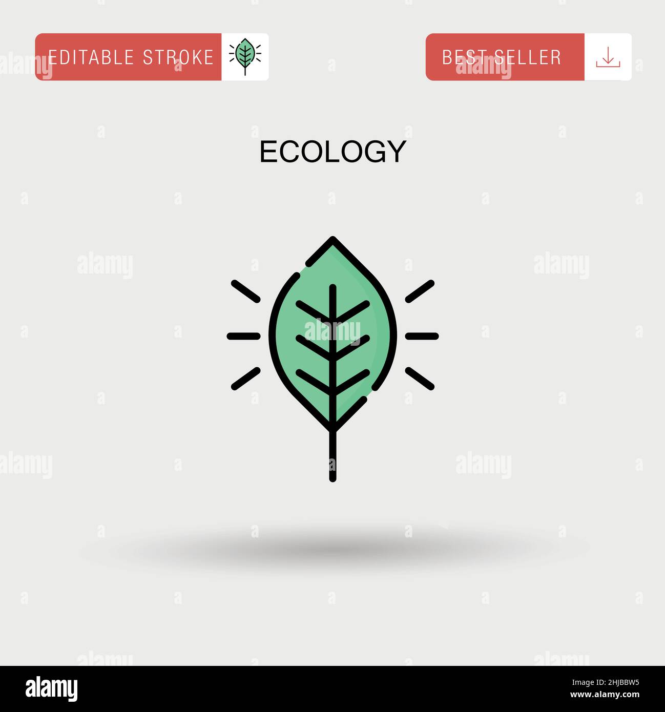 Ecology Simple vector icon Stock Vector Image & Art - Alamy
