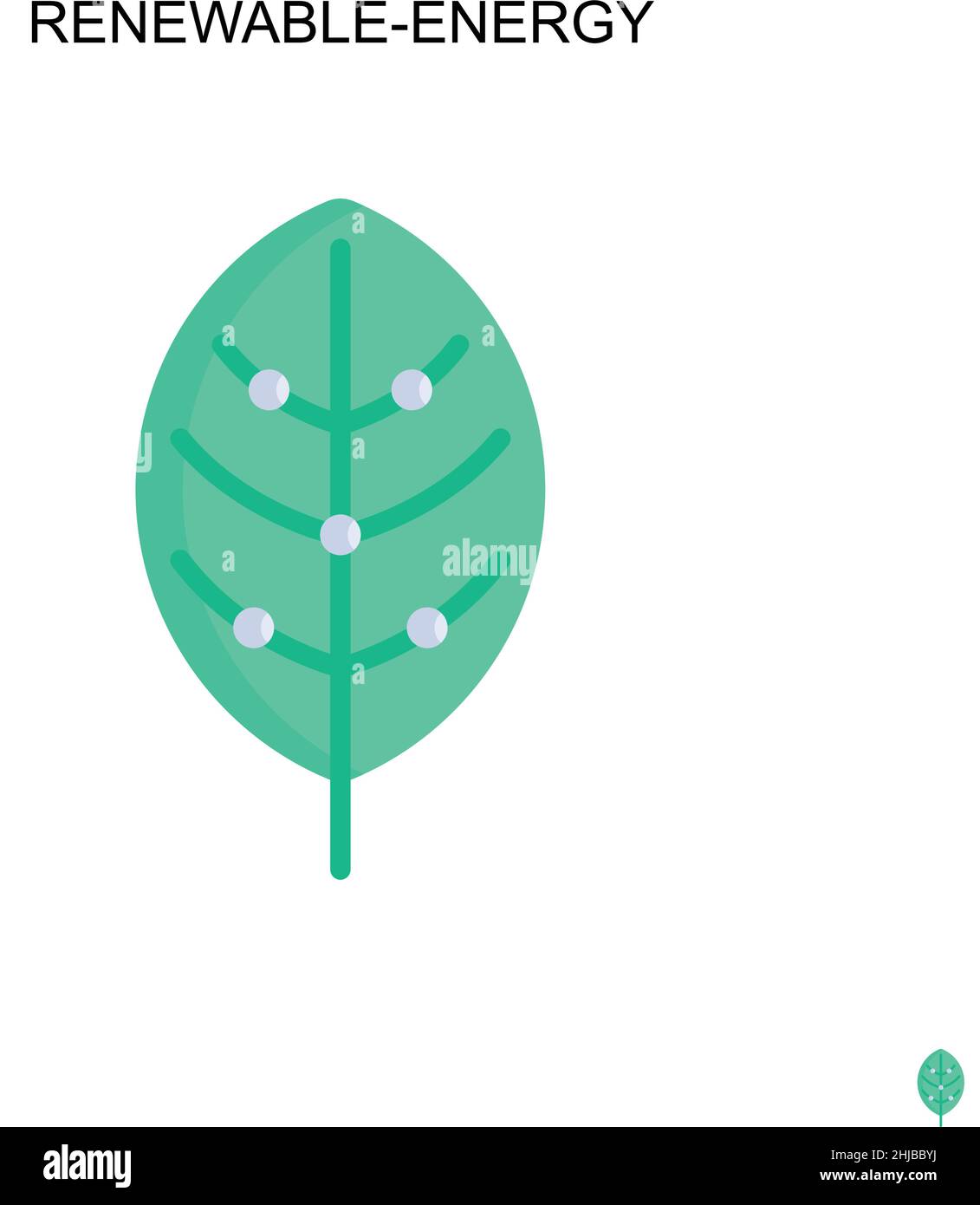 Renewable-energy Simple vector icon. Illustration symbol design ...