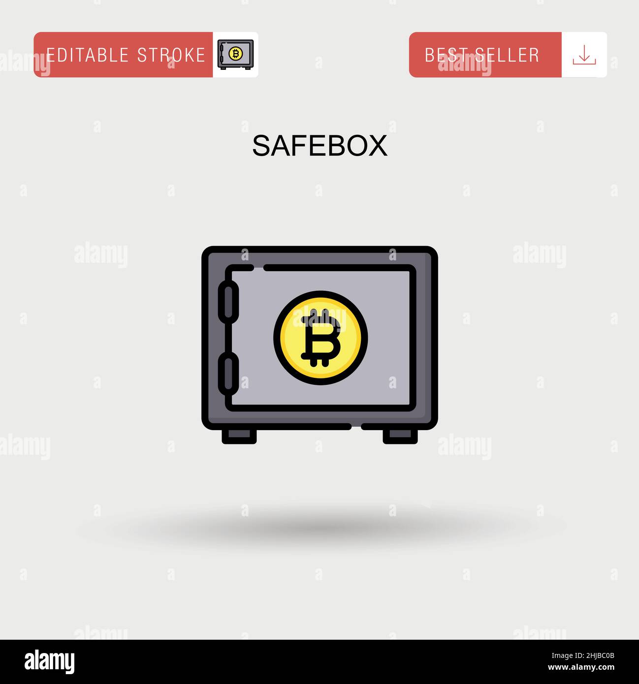 Safebox Simple vector icon Stock Vector Image & Art - Alamy