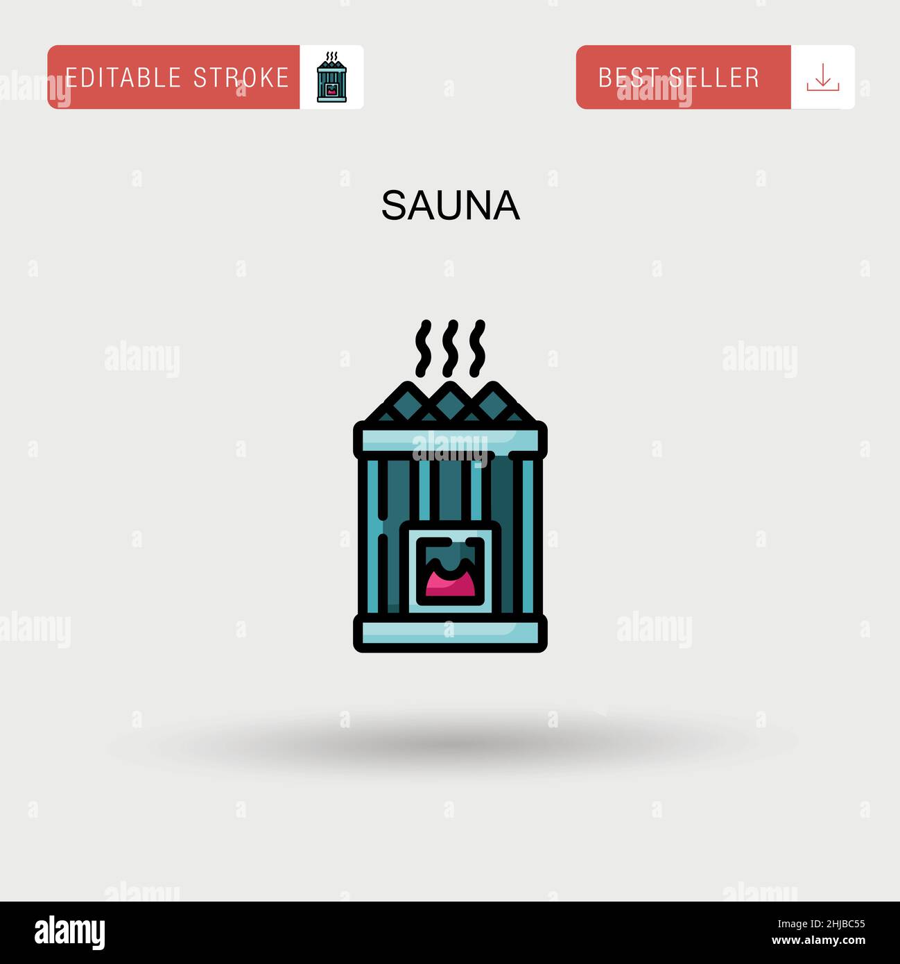 Sauna Simple vector icon Stock Vector Image & Art - Alamy