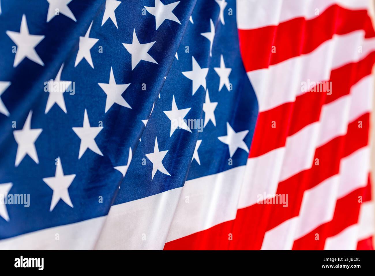 American Flag Wave Close Up american patriotic Stock Photo - Alamy
