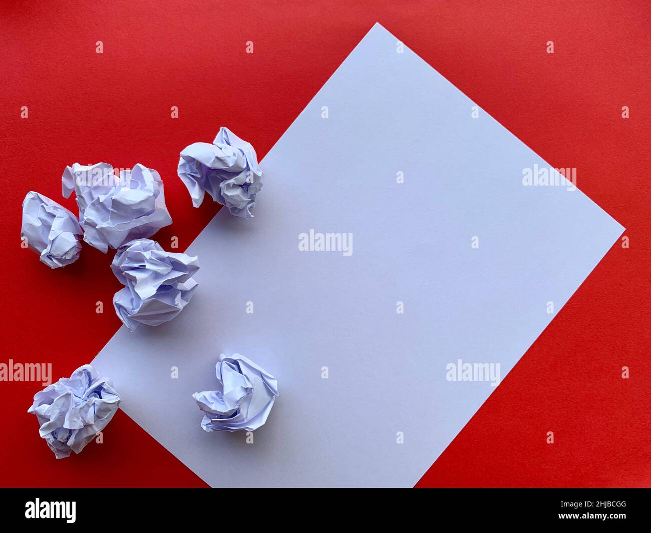 Blank paper waiting for idea. Office concept Stock Photo - Alamy