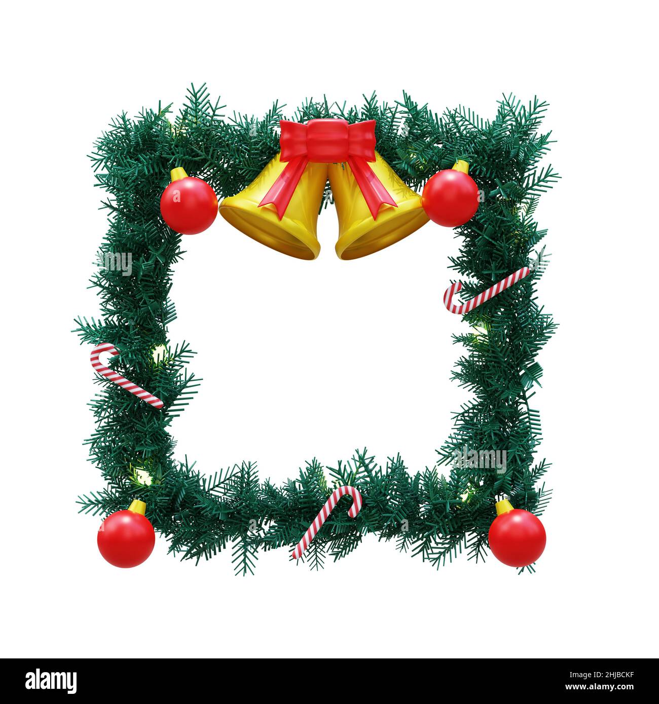Cartoon christmas wreath new Cut Out Stock Images & Pictures - Alamy