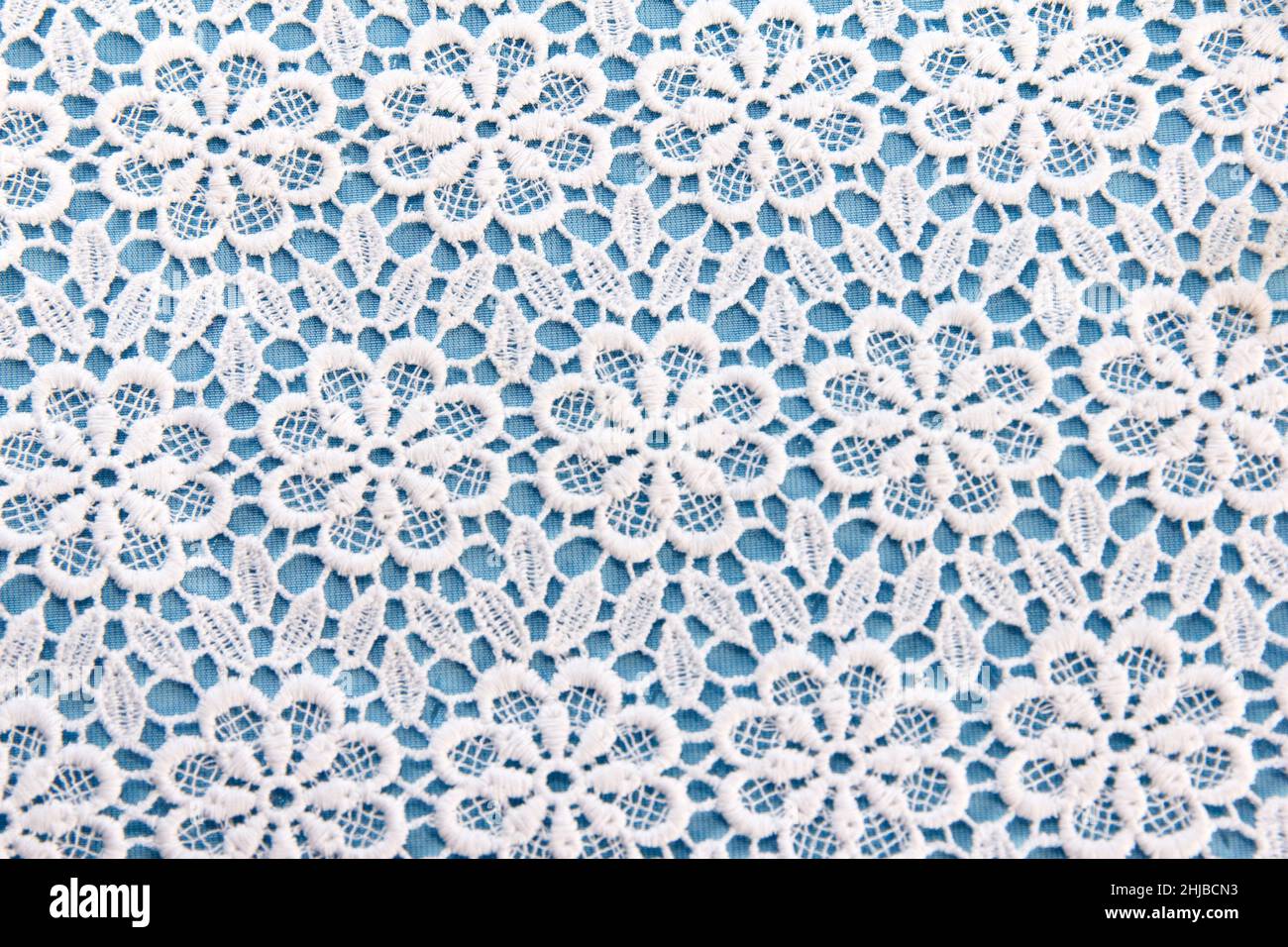 Double white-blue material with symmetrical pattern for tailoring ...