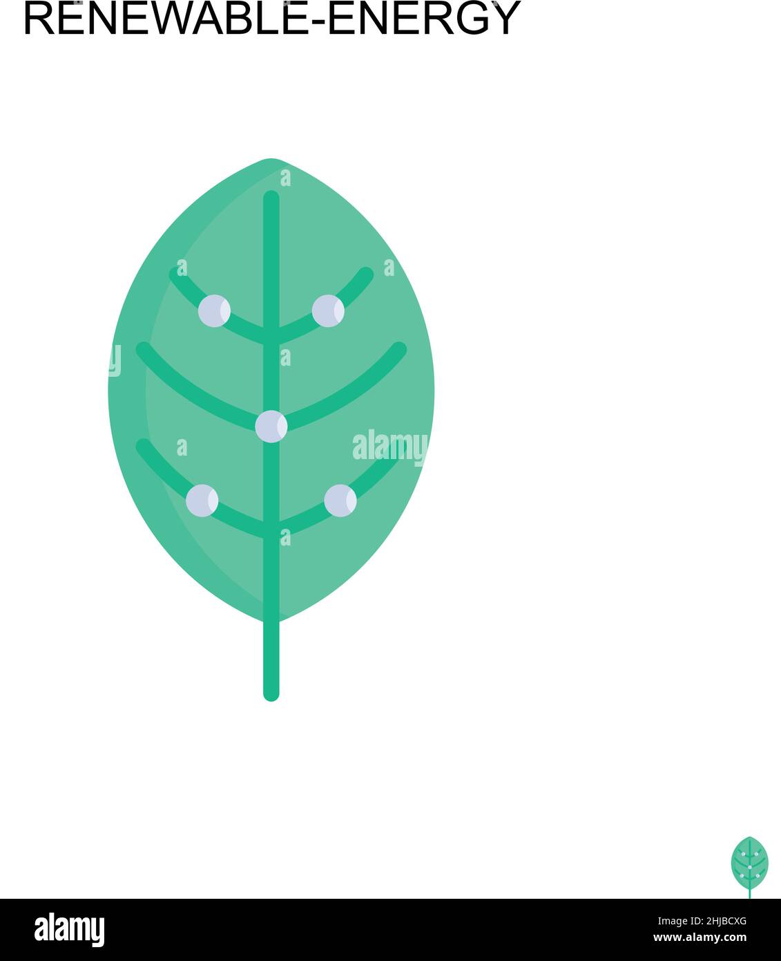 Renewable-energy Simple vector icon. Illustration symbol design ...