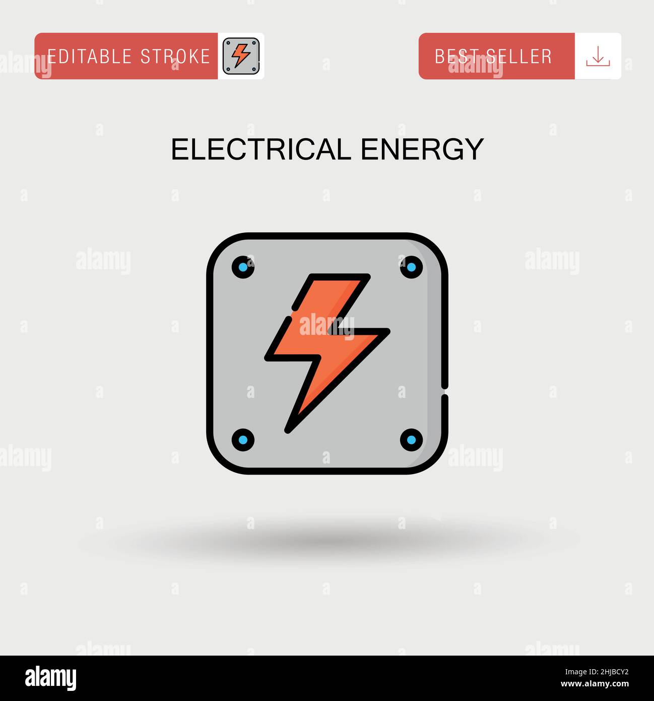 Electrical energy Simple vector icon Stock Vector Image & Art - Alamy