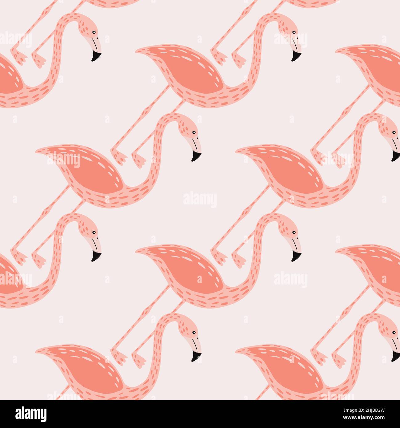 Pale flamingo Stock Vector Images - Alamy
