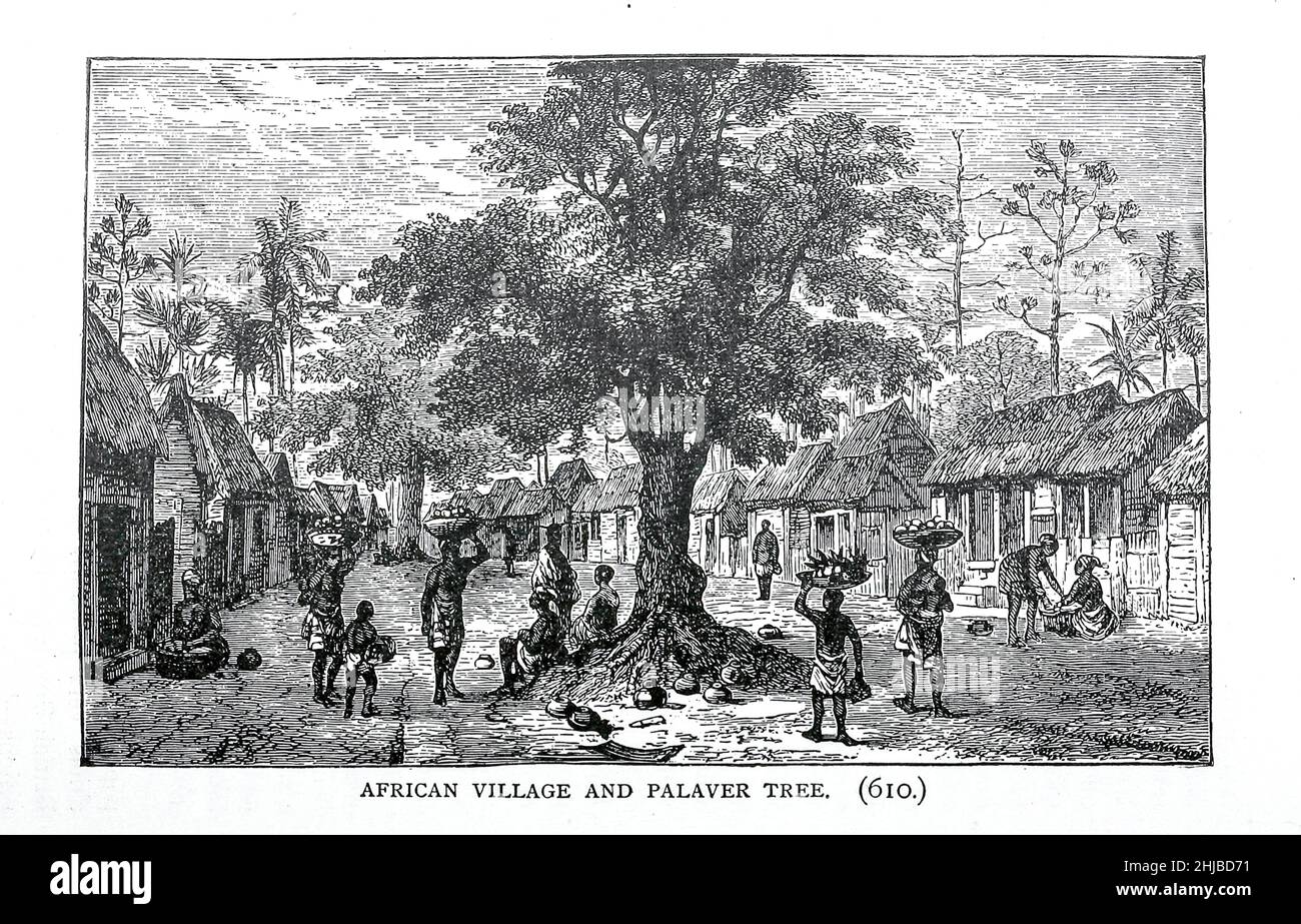 19th century engraving africa village hi-res stock photography and ...