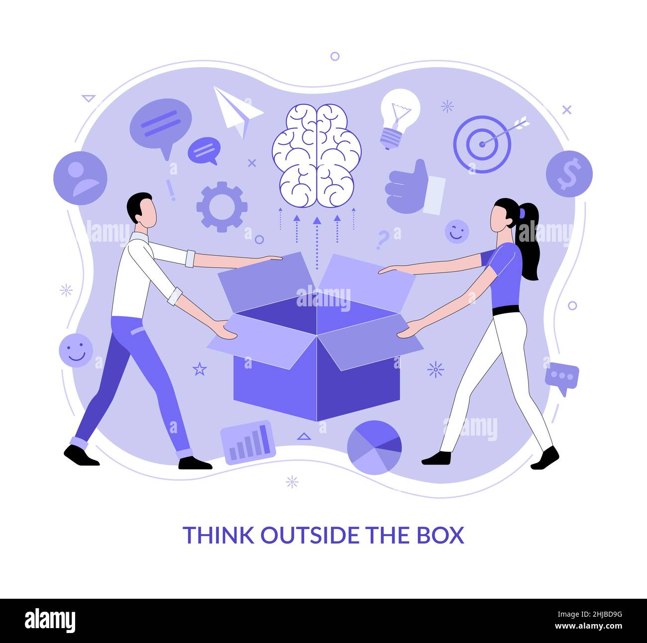 Ideation process Stock Vector Images - Alamy