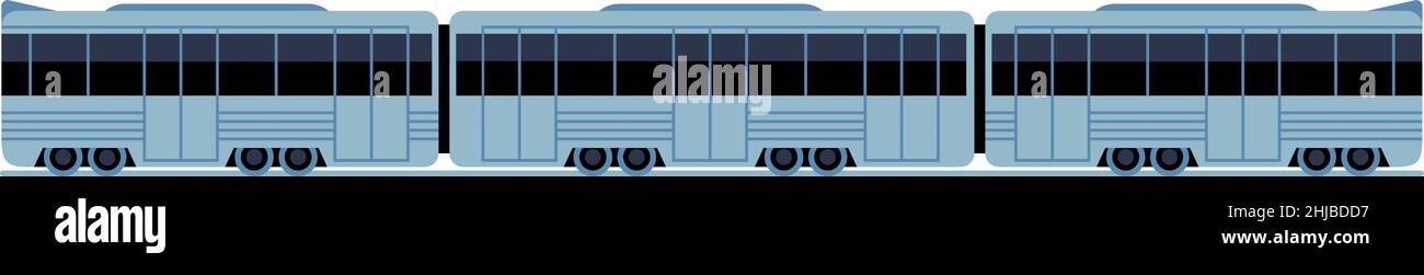 Train side view. Subway or metro transport units Stock Vector Image ...