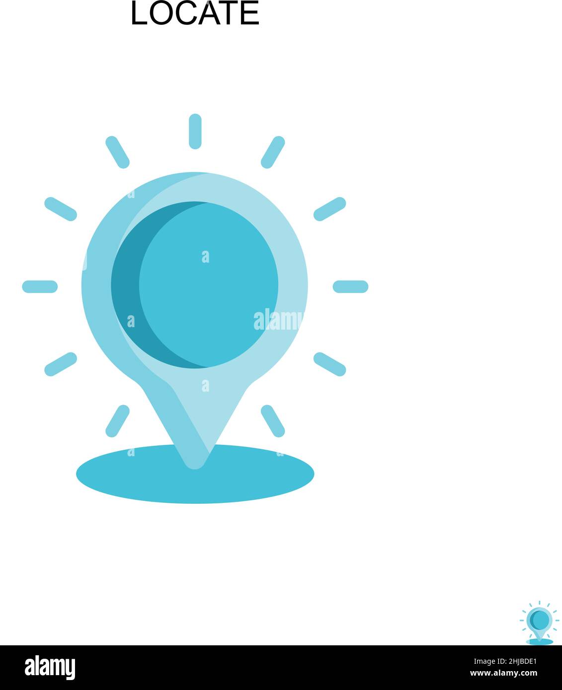 Locate Simple vector icon. Illustration symbol design template for web ... Locate Simple vector icon. Illustration symbol design template for web ...