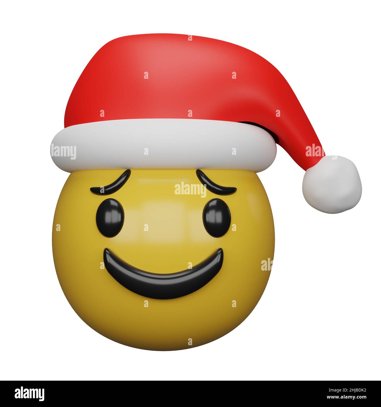 3d rendering of christmas and new year emojis Stock Photo - Alamy