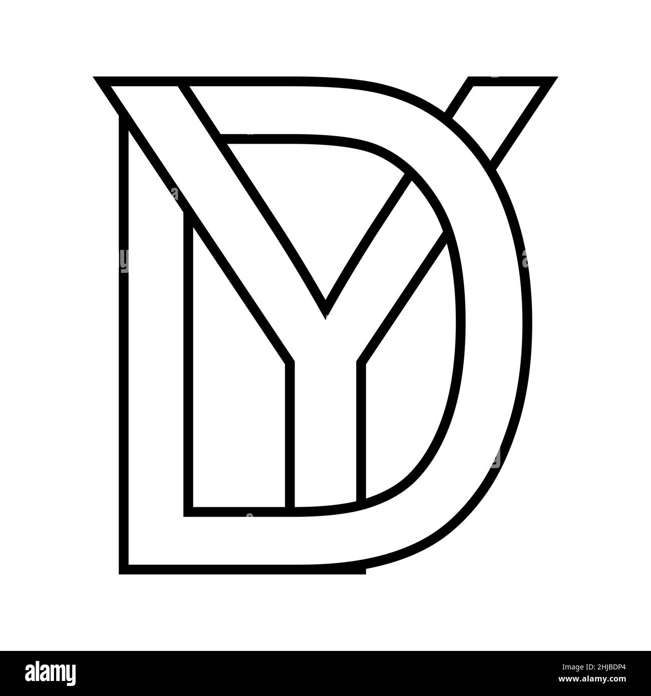 Y d letter Cut Out Stock Images & Pictures - Alamy